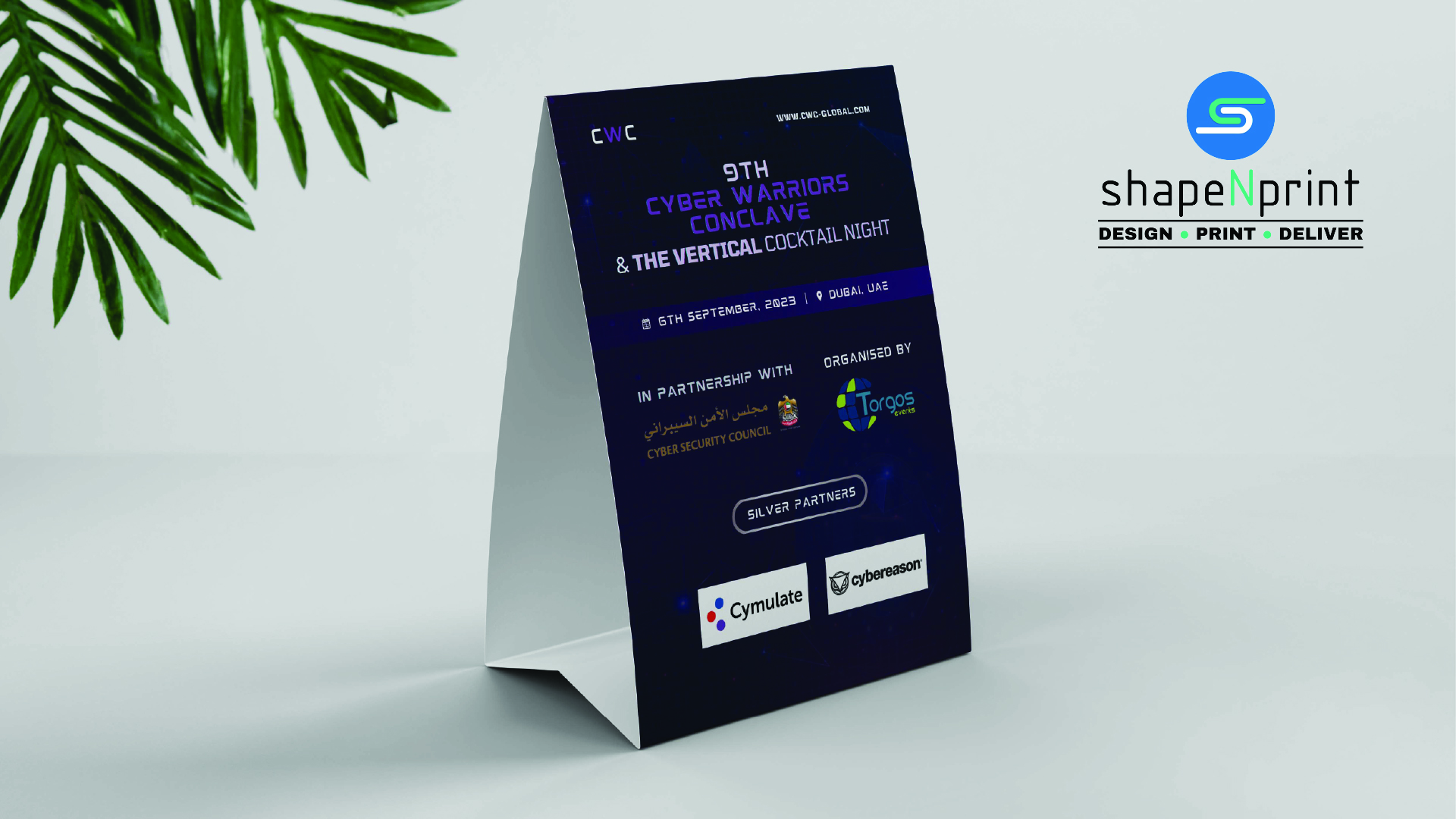 Tent card printing – shapeNprint