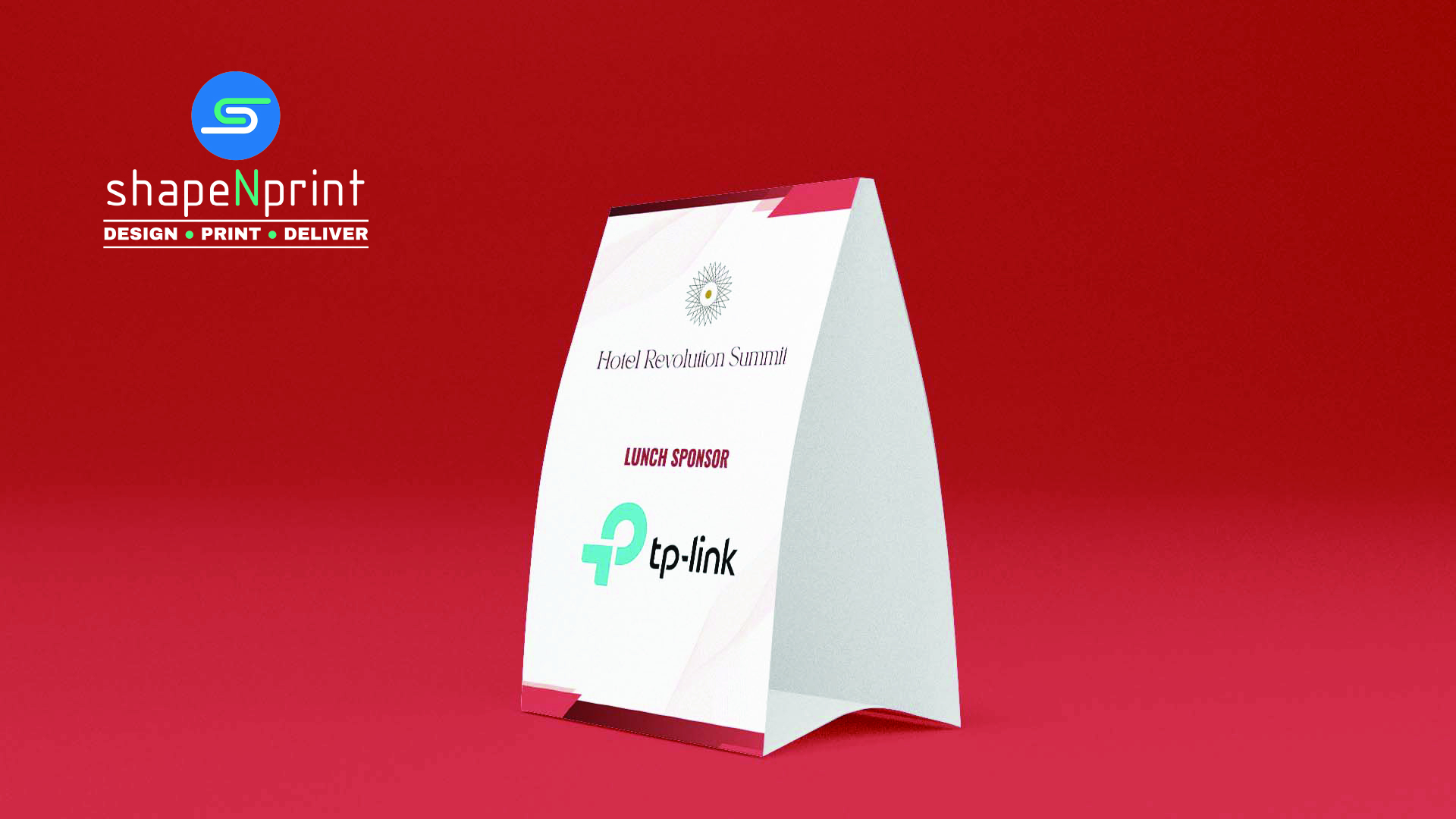 Tent card printing – shapeNprint