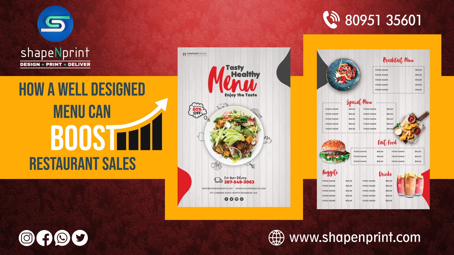 How a Well Designed Menu Can Boost Restaurant Sales – shapeNprint